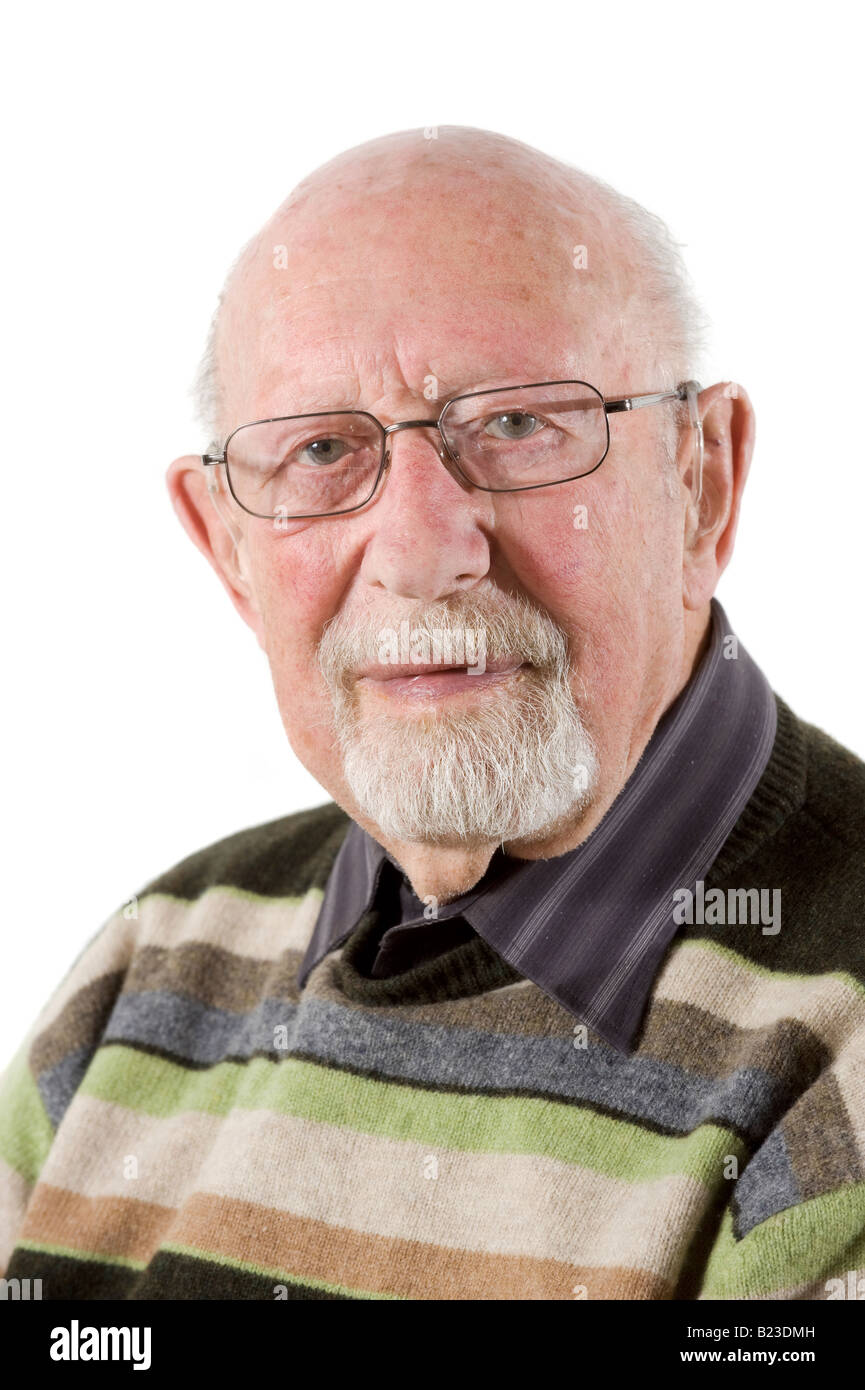 Thinking senior man Picture made in a studio Stock Photo - Alamy