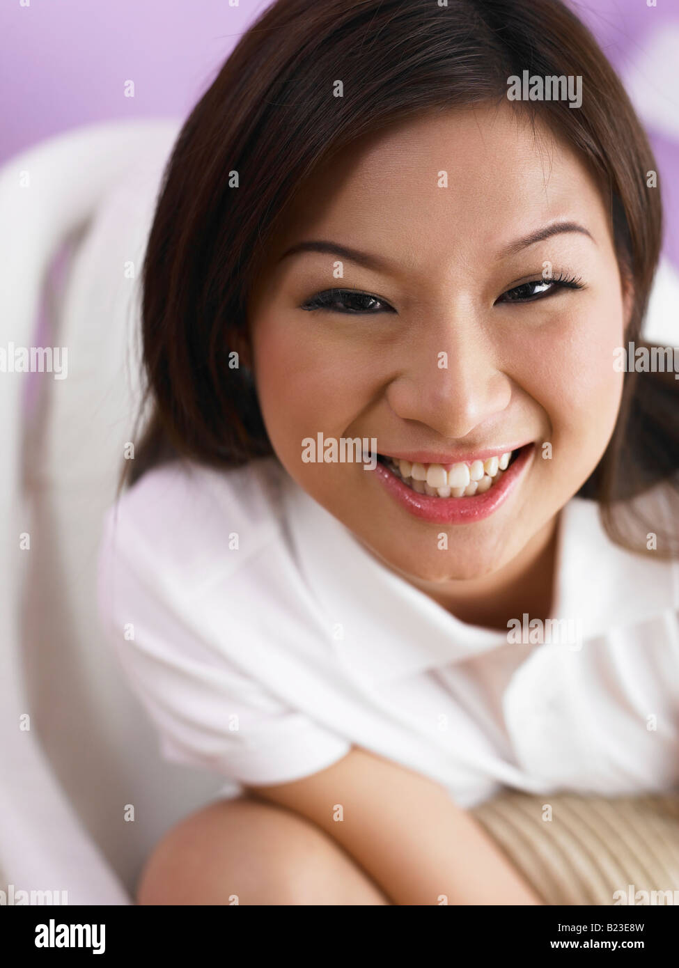 Black hair fair complexion hi-res stock photography and images - Alamy