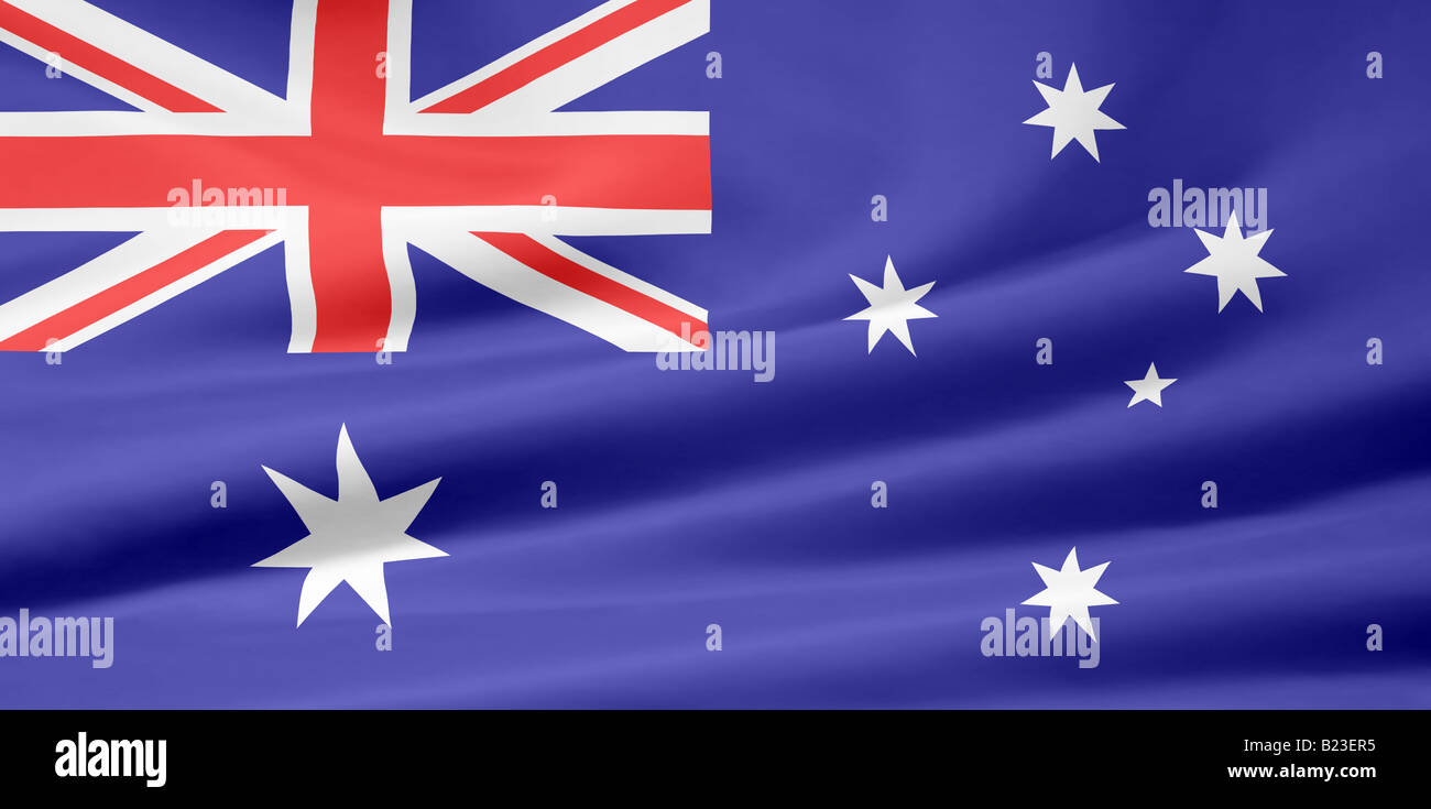 Very large version of an australian flag Stock Photo - Alamy
