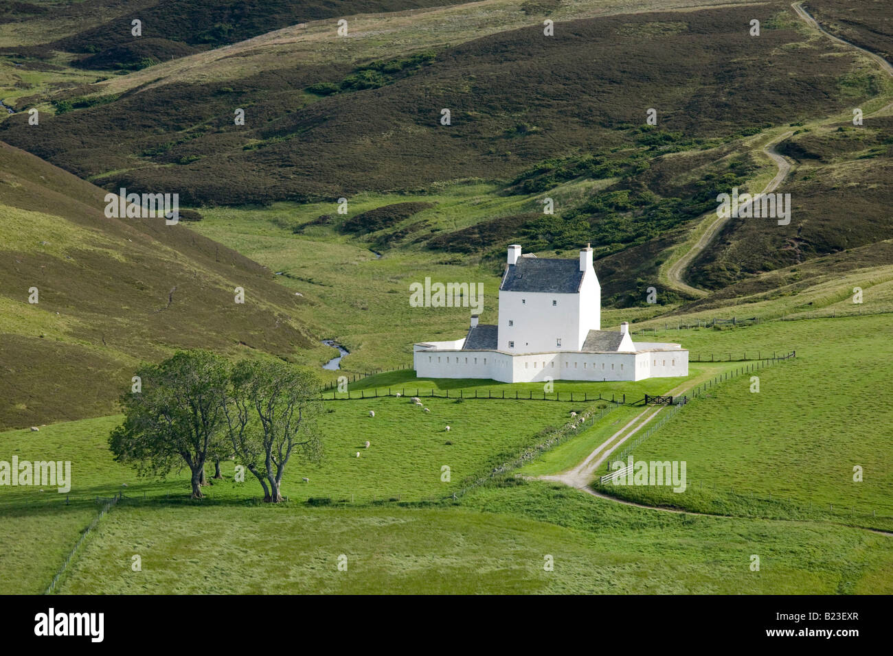 The strategic military landmark historical Corgarff Castle in Strathdon ...