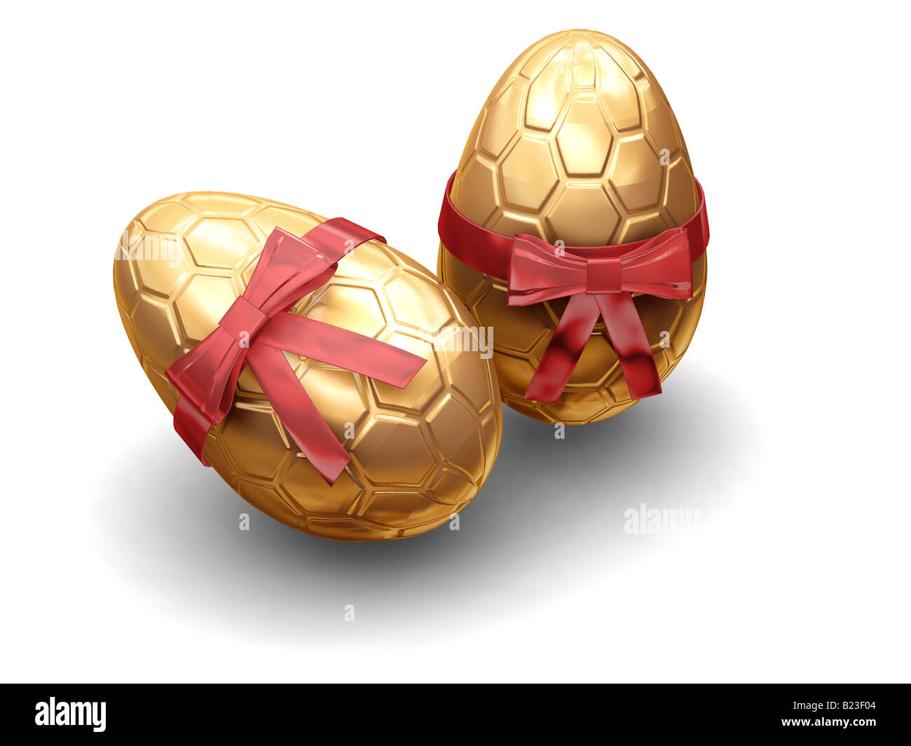 Golden Easter eggs Stock Photo - Alamy
