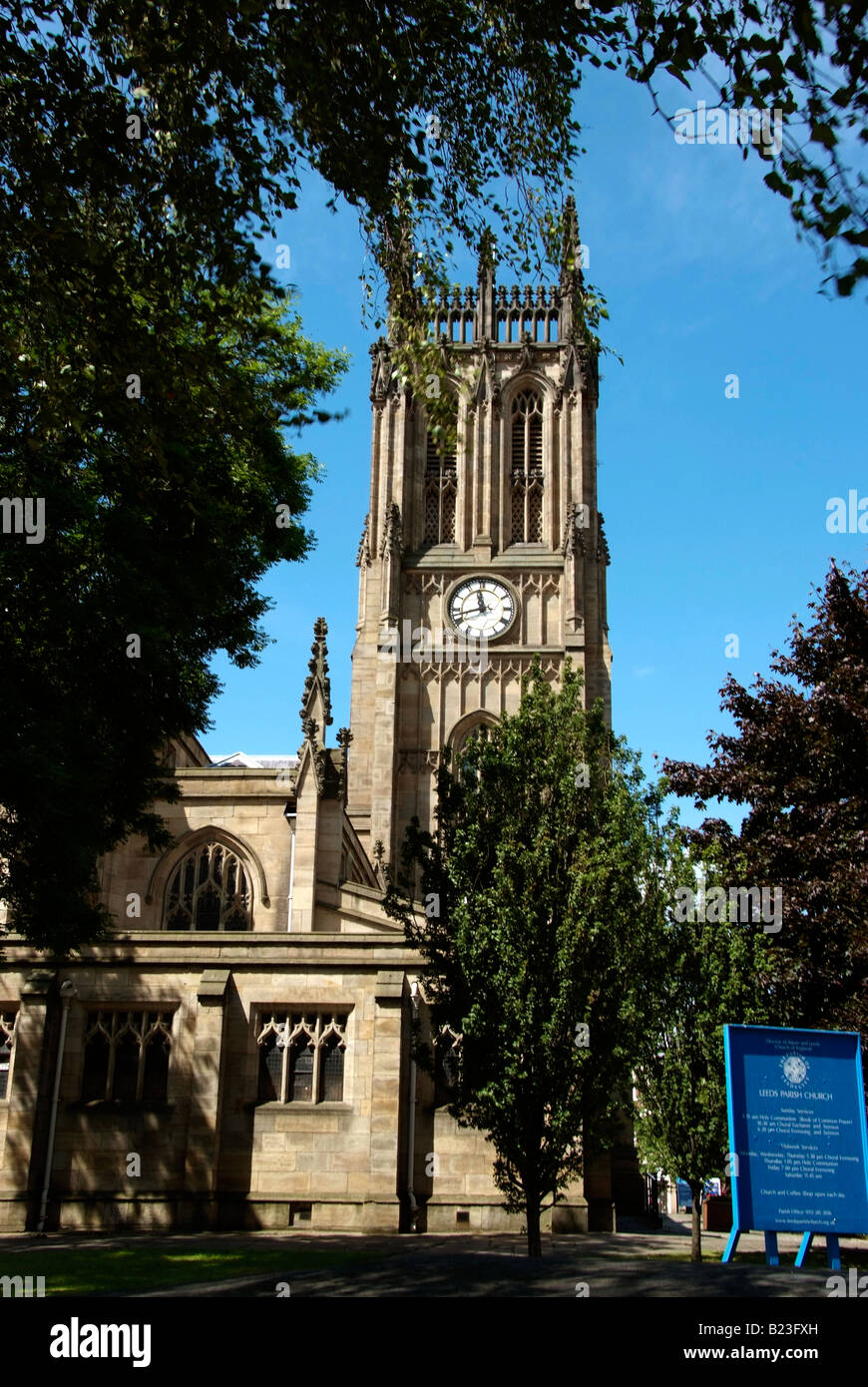 The tower of the Parish Church Stock Photo - Alamy