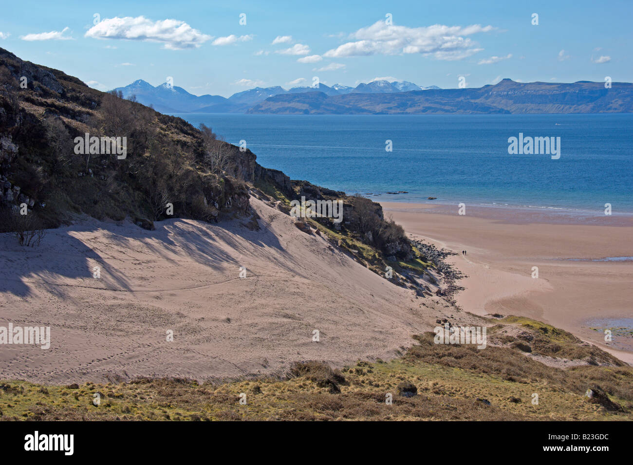Looking west across Inner Sound from near Applecross to Raasay and Skye ...