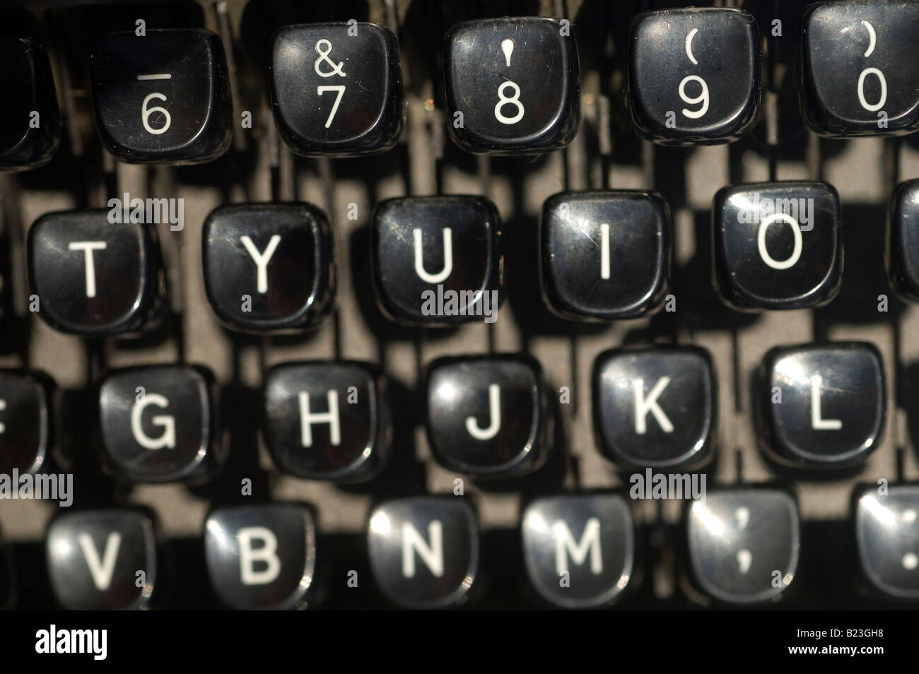 Close up of typewriter keys Stock Photo - Alamy