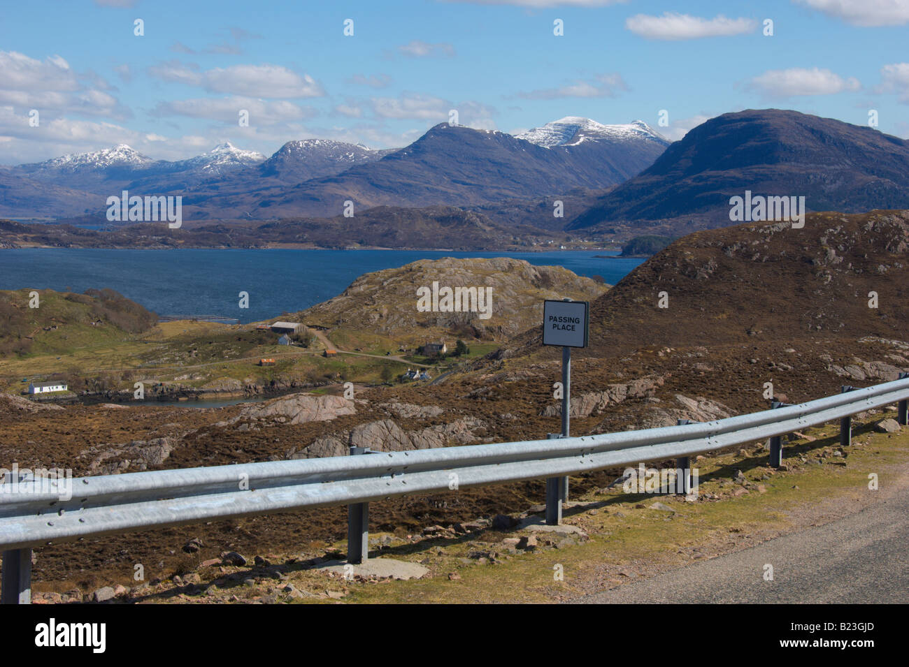 Looking north across Upper Loch Torridon to Inveralligin Highland ...