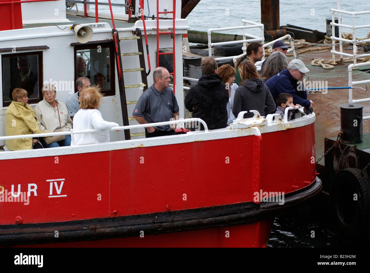 Hythe passenger ferry crossing Southampton Water southern England UK ...