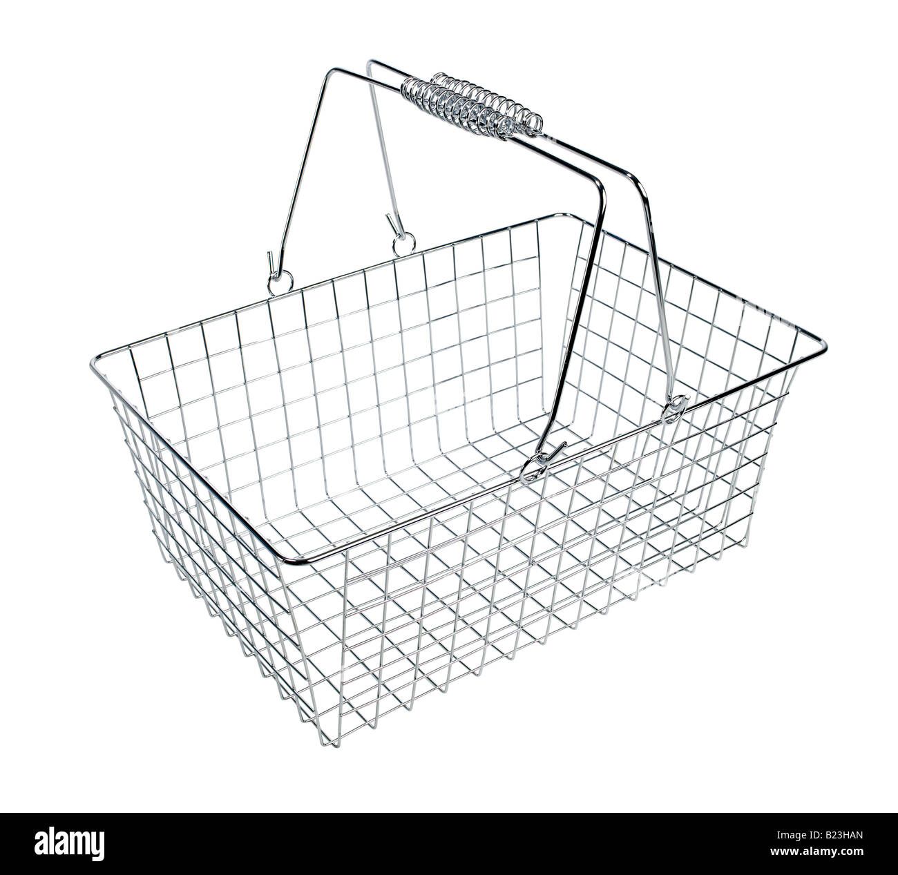 Shopping wire basket Stock Photo - Alamy