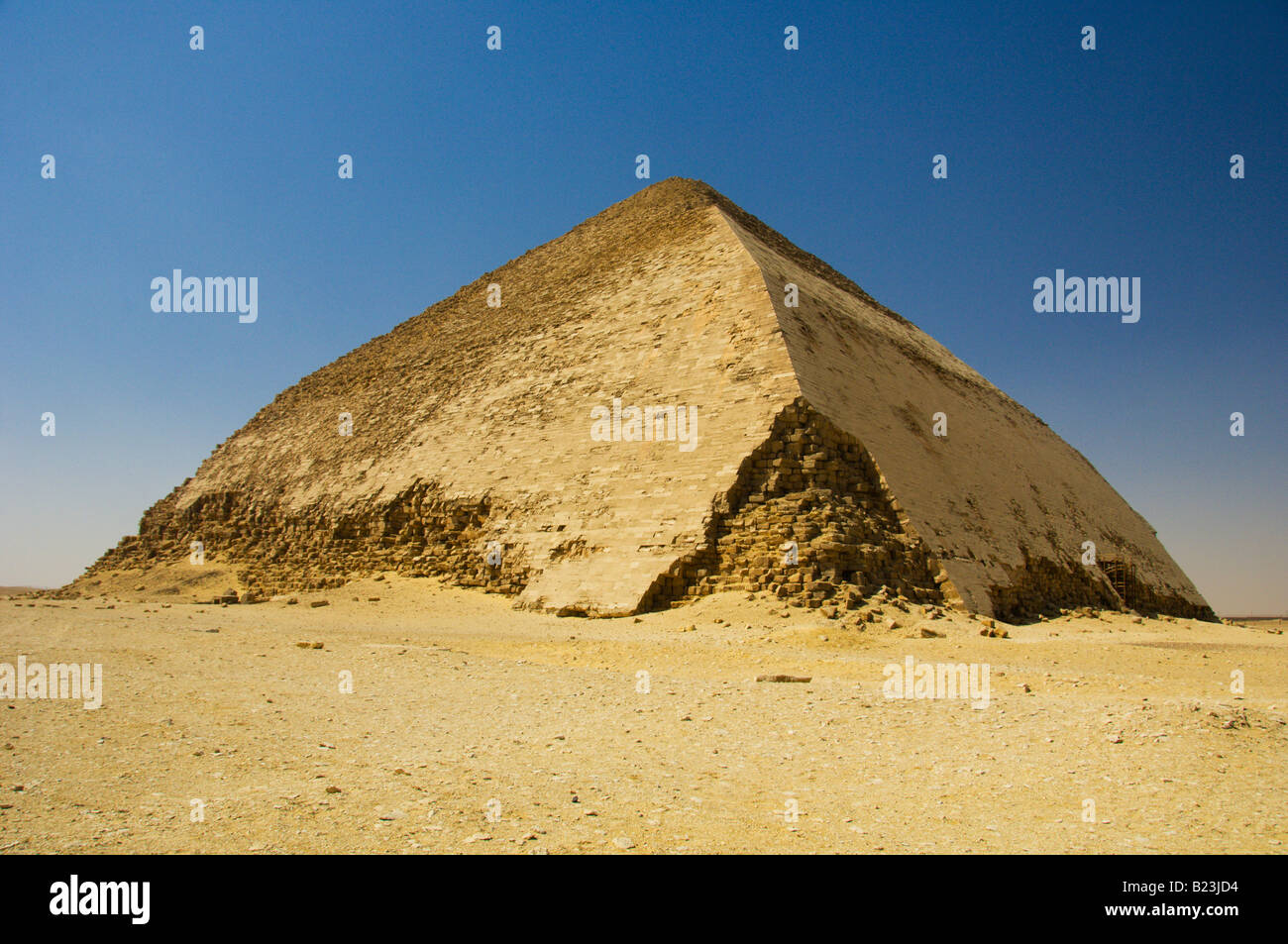 The Bent Pyramid of Snefru near Dashur Egypt Stock Photo - Alamy