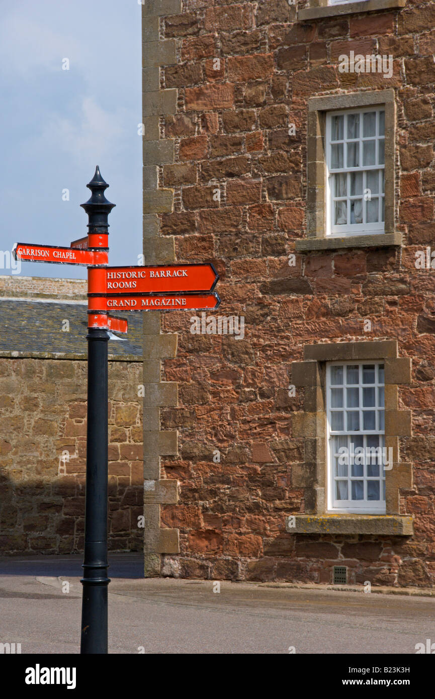 Direction Sign Architecture Fort George Nairn Inverness Highland Region ...