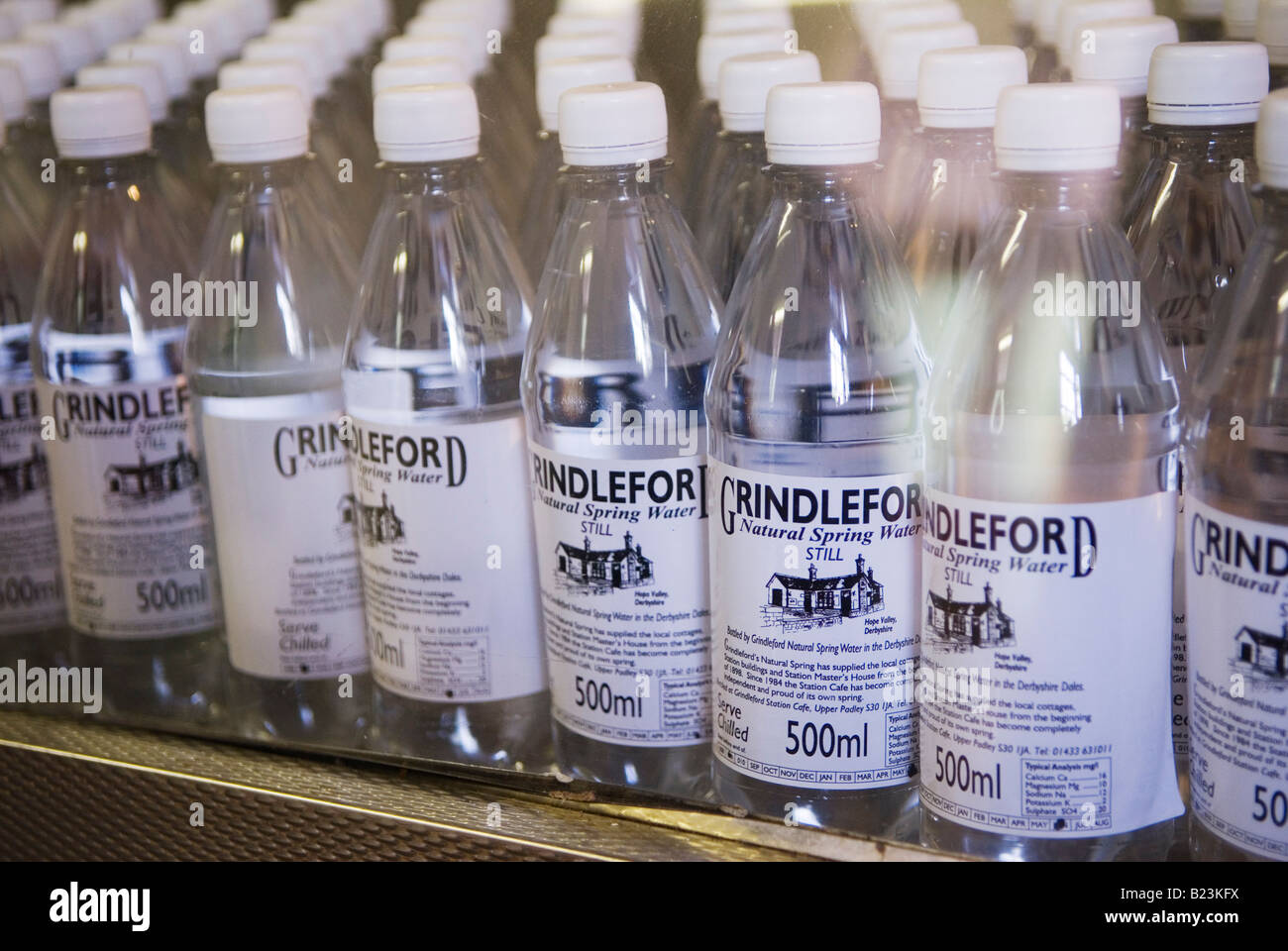 English Natural Spring bottled [table water] Grindleford Derbyshire UK ...