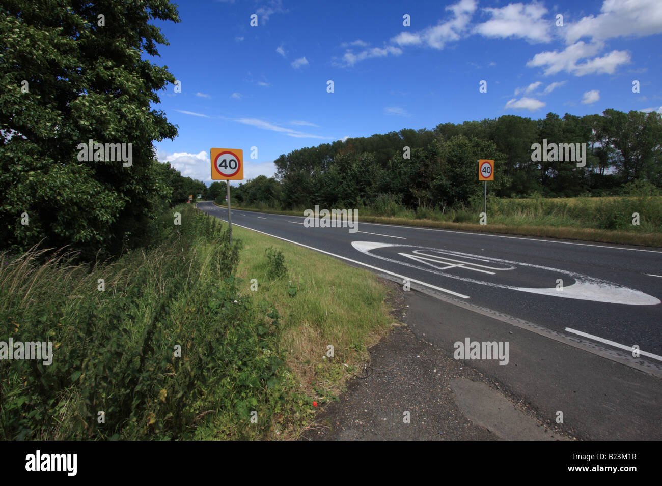 A busy rural road Stock Photo - Alamy