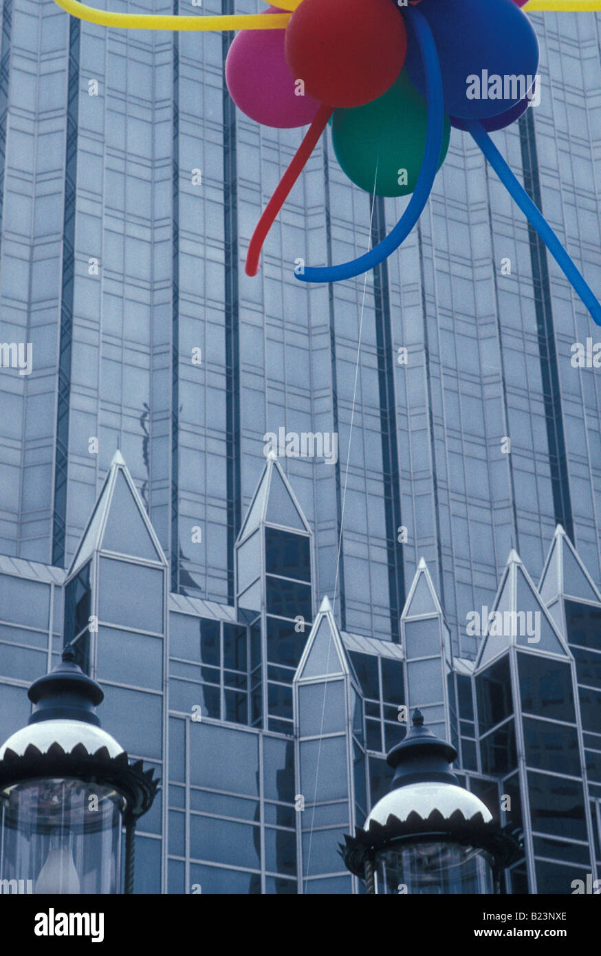 PPG building with colorful ballons, Pittsburgh, PA Stock Photo - Alamy