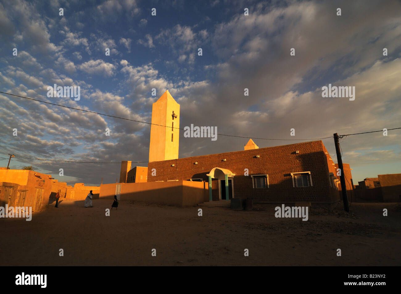 The central mosque of Atar in the early morning hours Western Africa ...