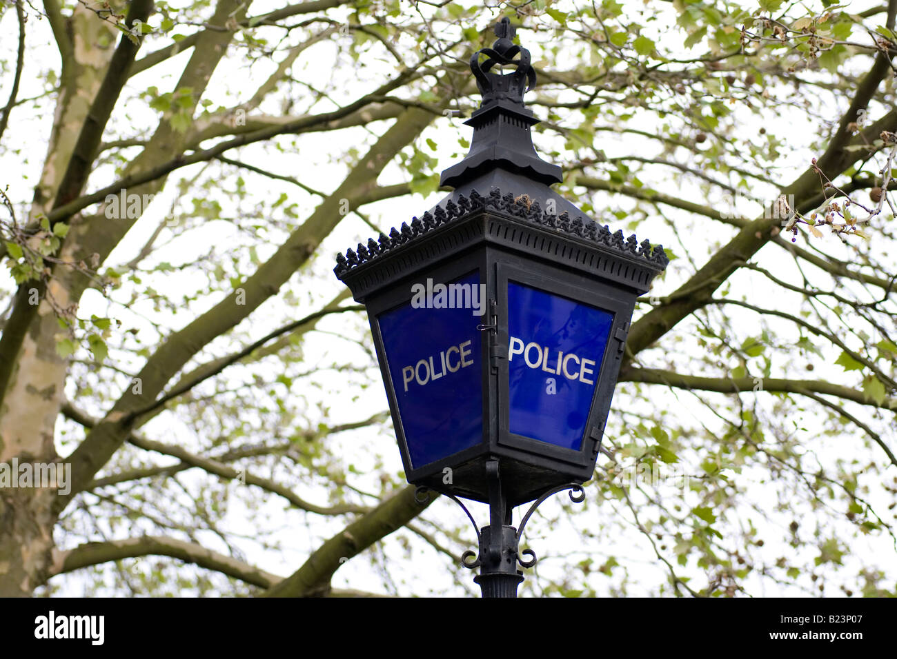A Police lantern Stock Photo - Alamy