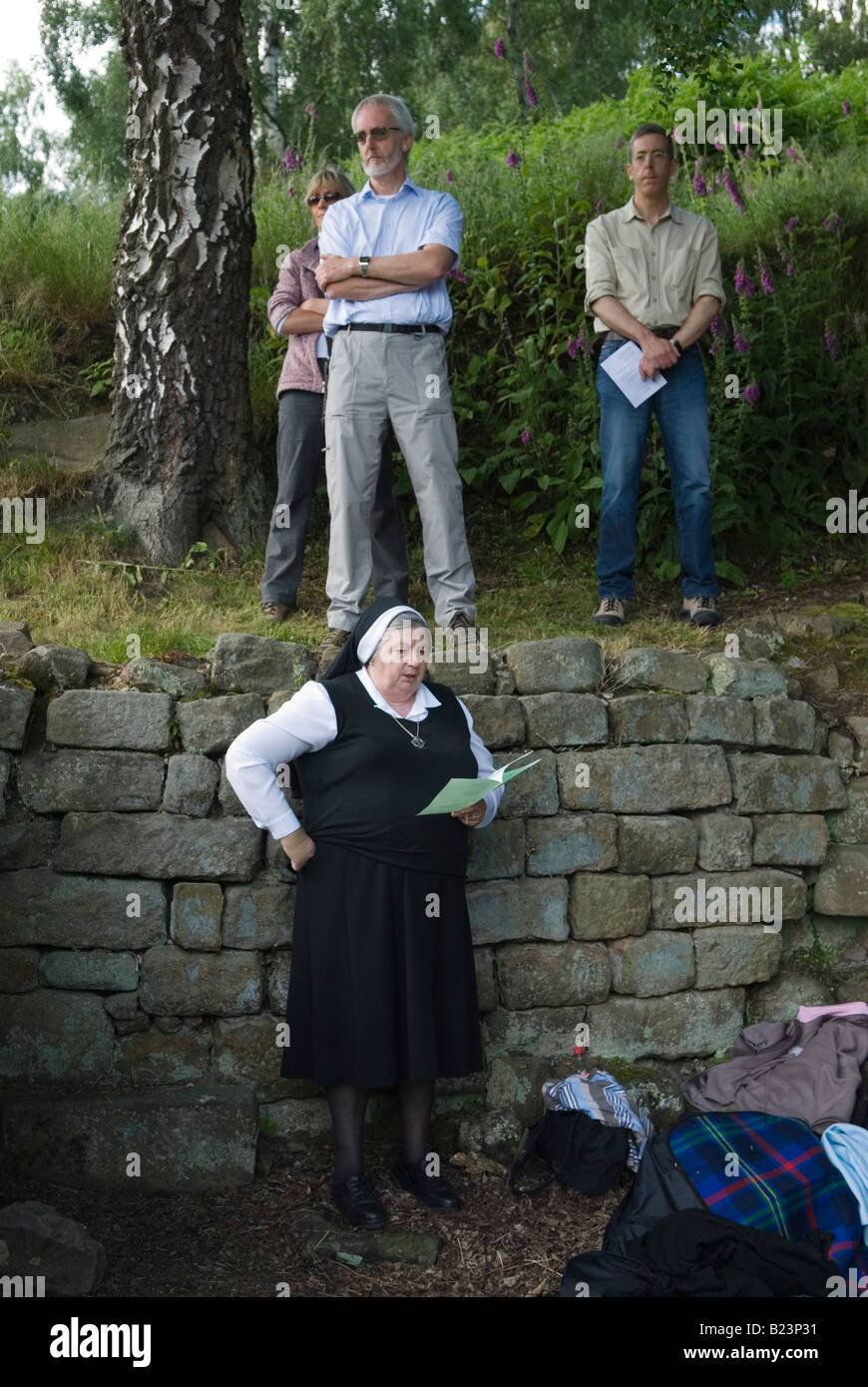 Padley Chapel. Padley Martyrs annual pilgrimage, Roman Catholic open ...