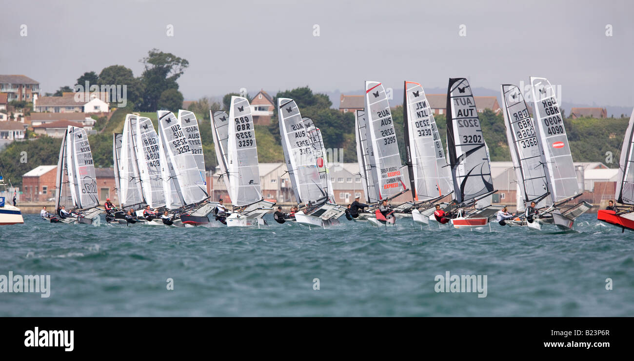 International Moth World Championships Weymouth WPNSA, 2008 Stock Photo ...