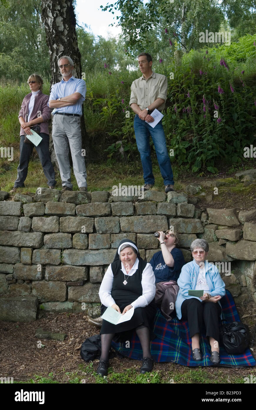 Padley Chapel. Padley Martyrs annual pilgrimage, Roman Catholic open ...