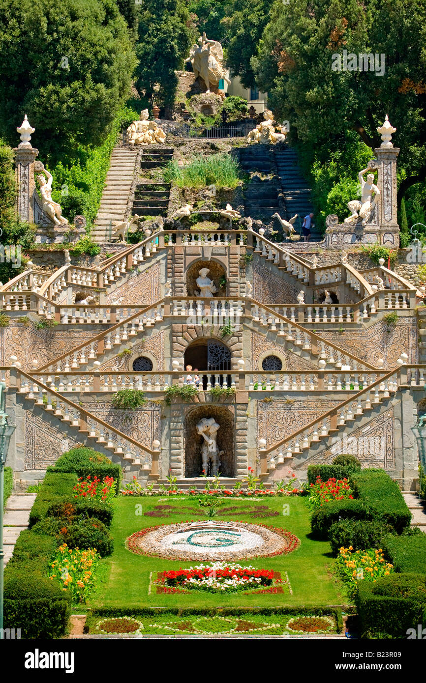 the gardens of villa Garzoni in Collodi Tuscany Stock Photo - Alamy