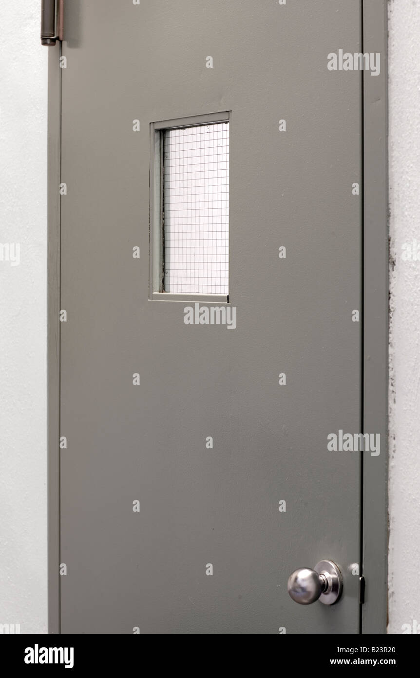 Door with Security Window Stock Photo - Alamy