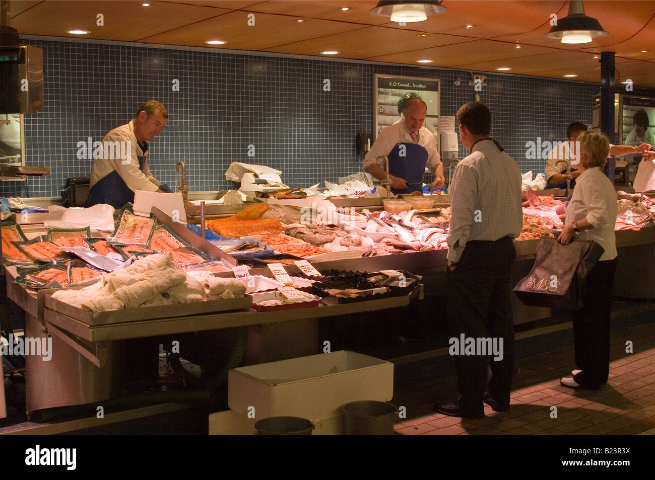 The British Market in Cork, Ireland, provide an array of meats for ...
