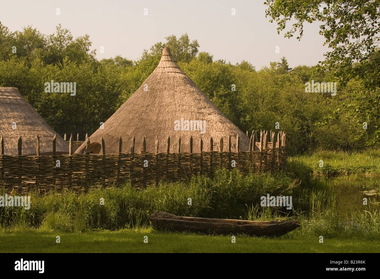 The Craggaunowen Project is a straw reconstruction of a lake dwelling ...