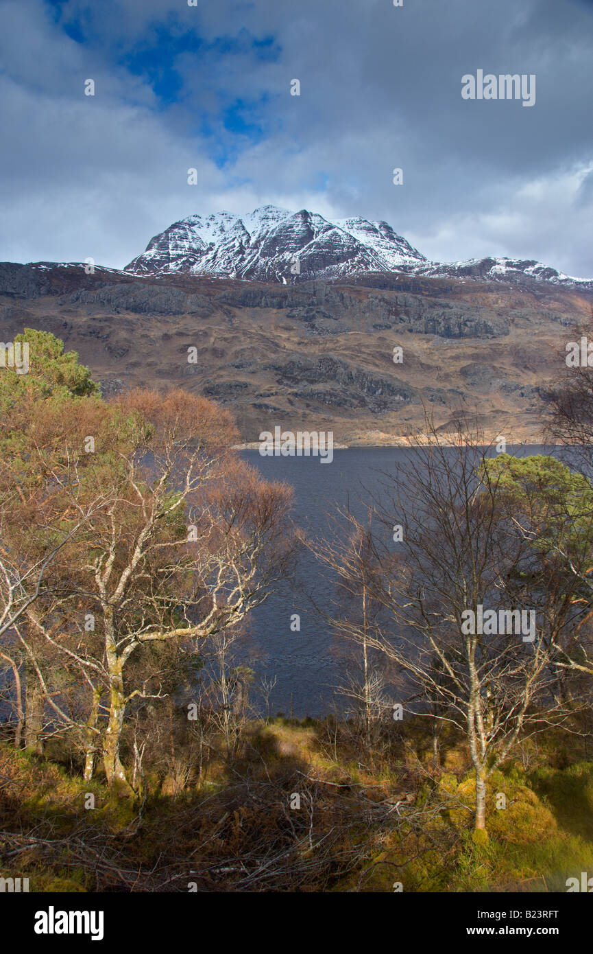 Looking south across Upper Loch Torridon to Ben Shieldaig Highland ...