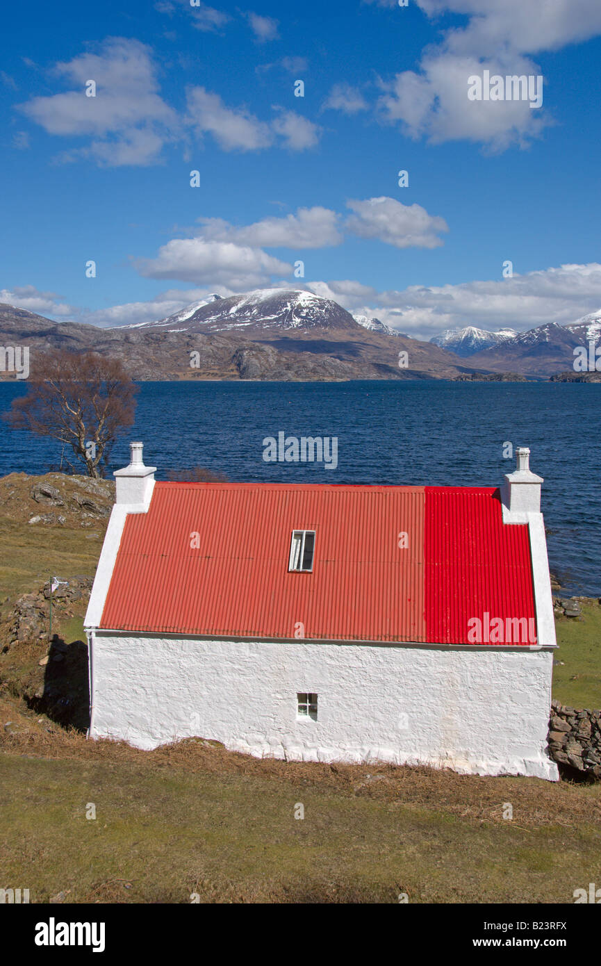 Looking north across Loch Shieldaig to Beinn Bhreac and Beinn Alligin ...