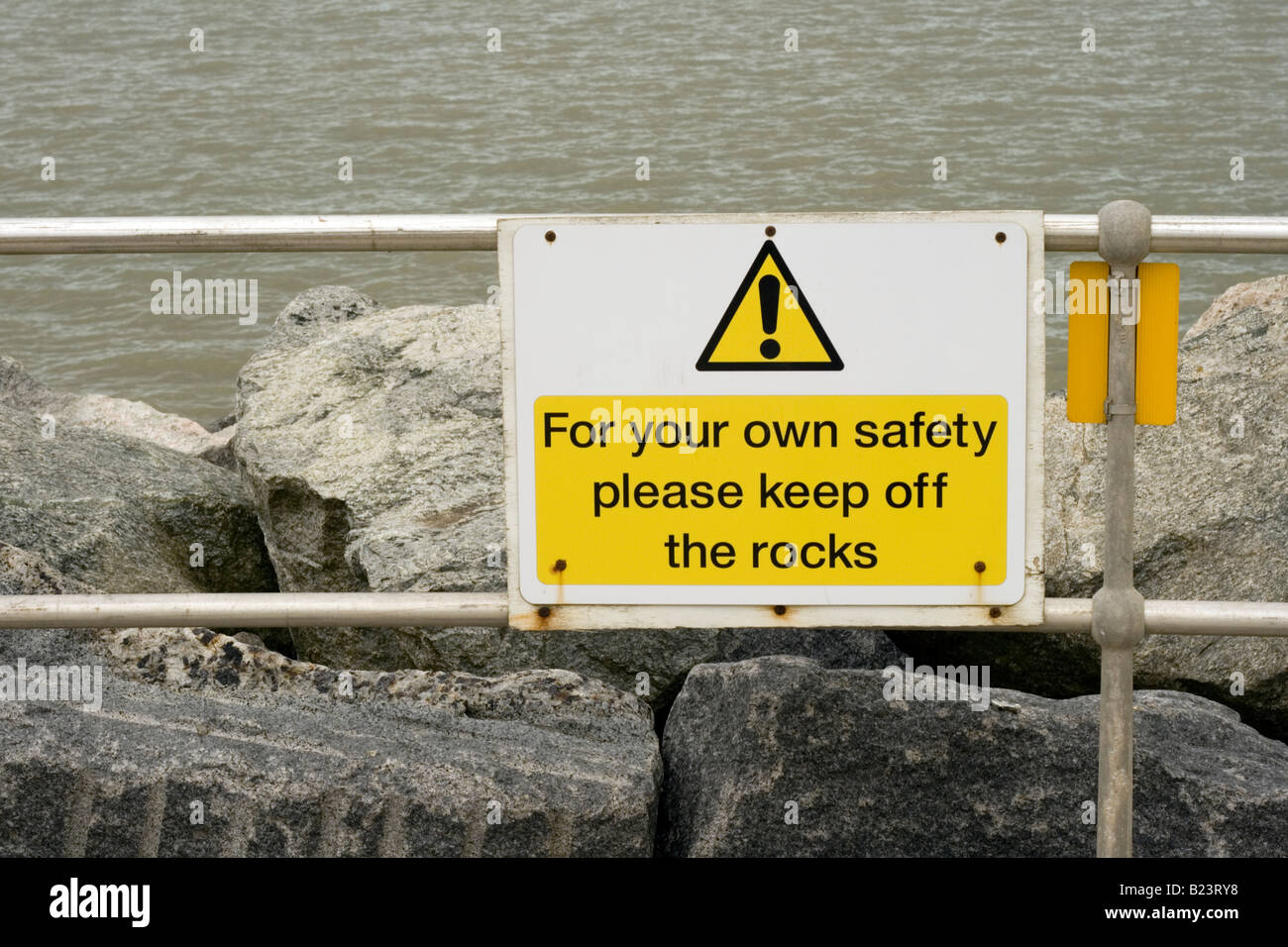 Sea safety danger sign hi-res stock photography and images - Alamy