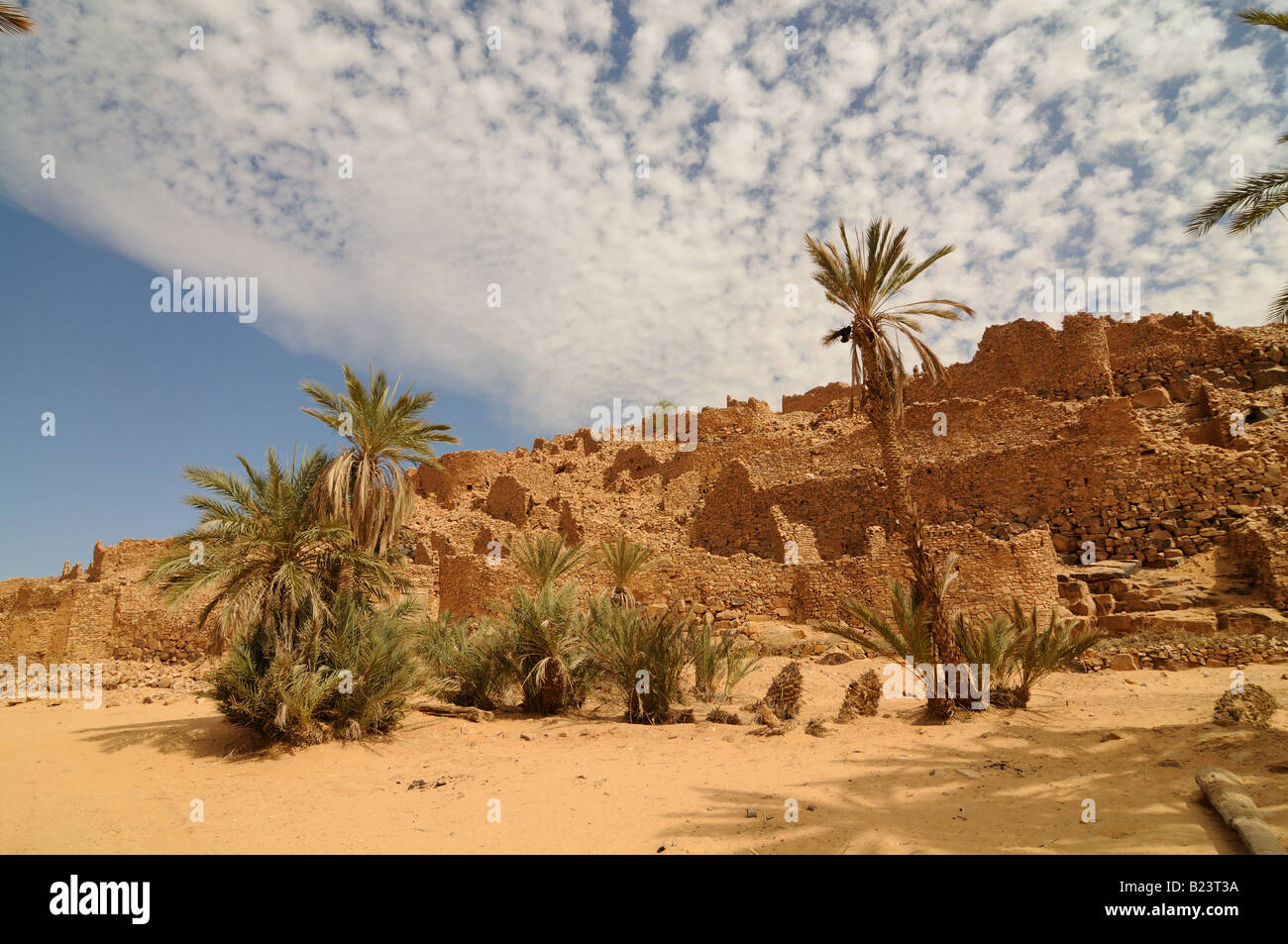The ruins of the world heritage sight of Ouadane Western Africa ...