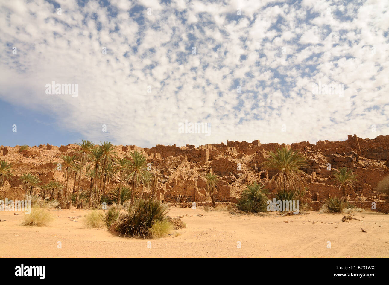 The ruins of the world heritage sight of Ouadane Western Africa ...