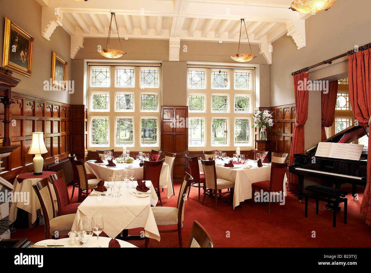 Function room at the Park house club in central Cardiff,Wales Stock ...