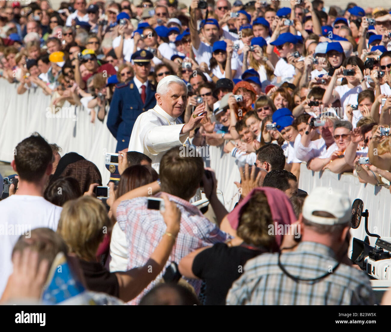 Pope Benedict Papal appearance Vatican City Italy Stock Photo - Alamy