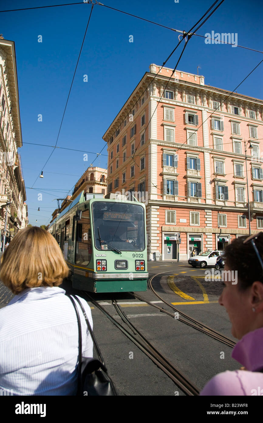 Tram Rome Italy Stock Photo - Alamy