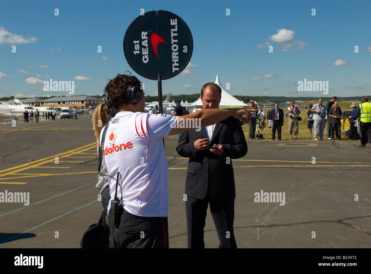 Safety crew with headphones hi-res stock photography and images - Alamy