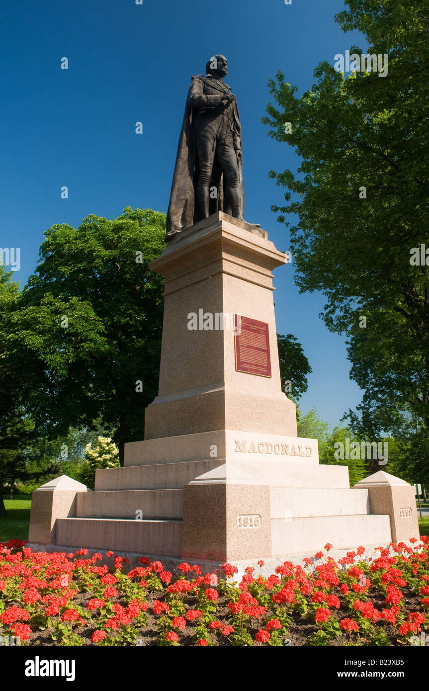 A memorial of Canada's first Prime Minister Sir John A MacDonald in ...