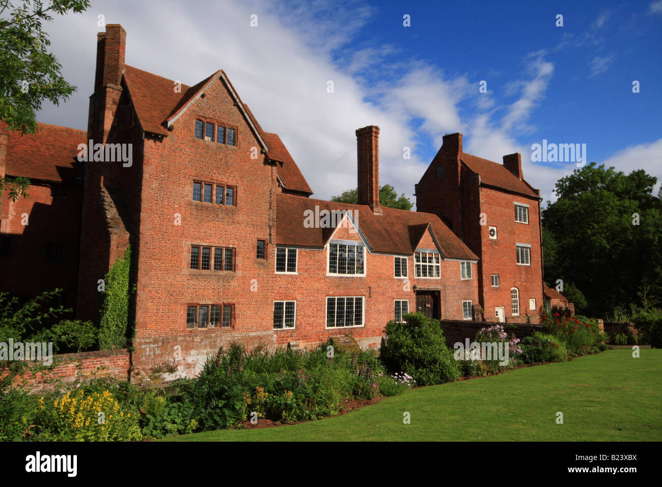 Harvington Hall, Worcestershire located between Kidderminster and ...