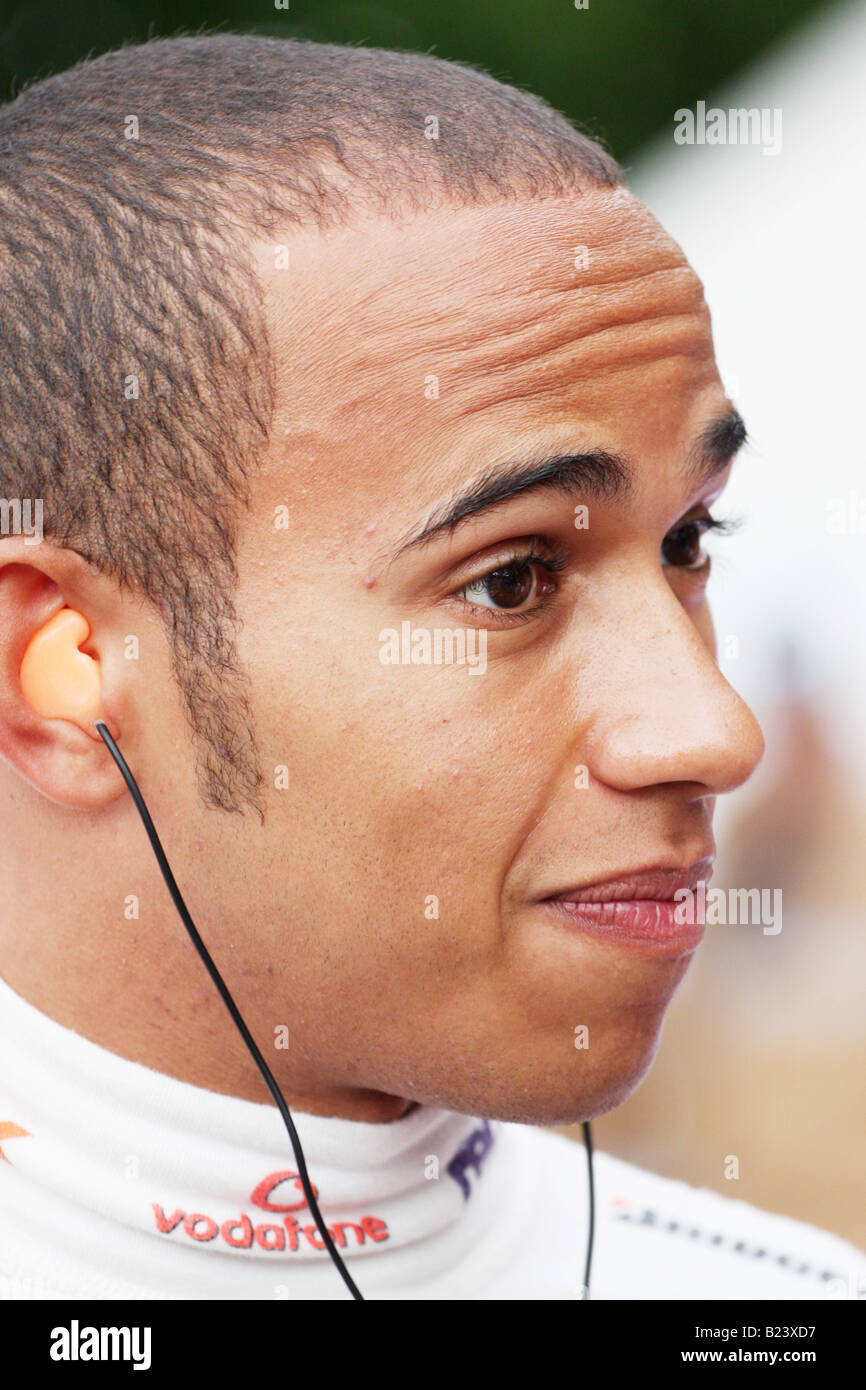 LEWIS HAMILTON AT GOODWOOD Stock Photo - Alamy