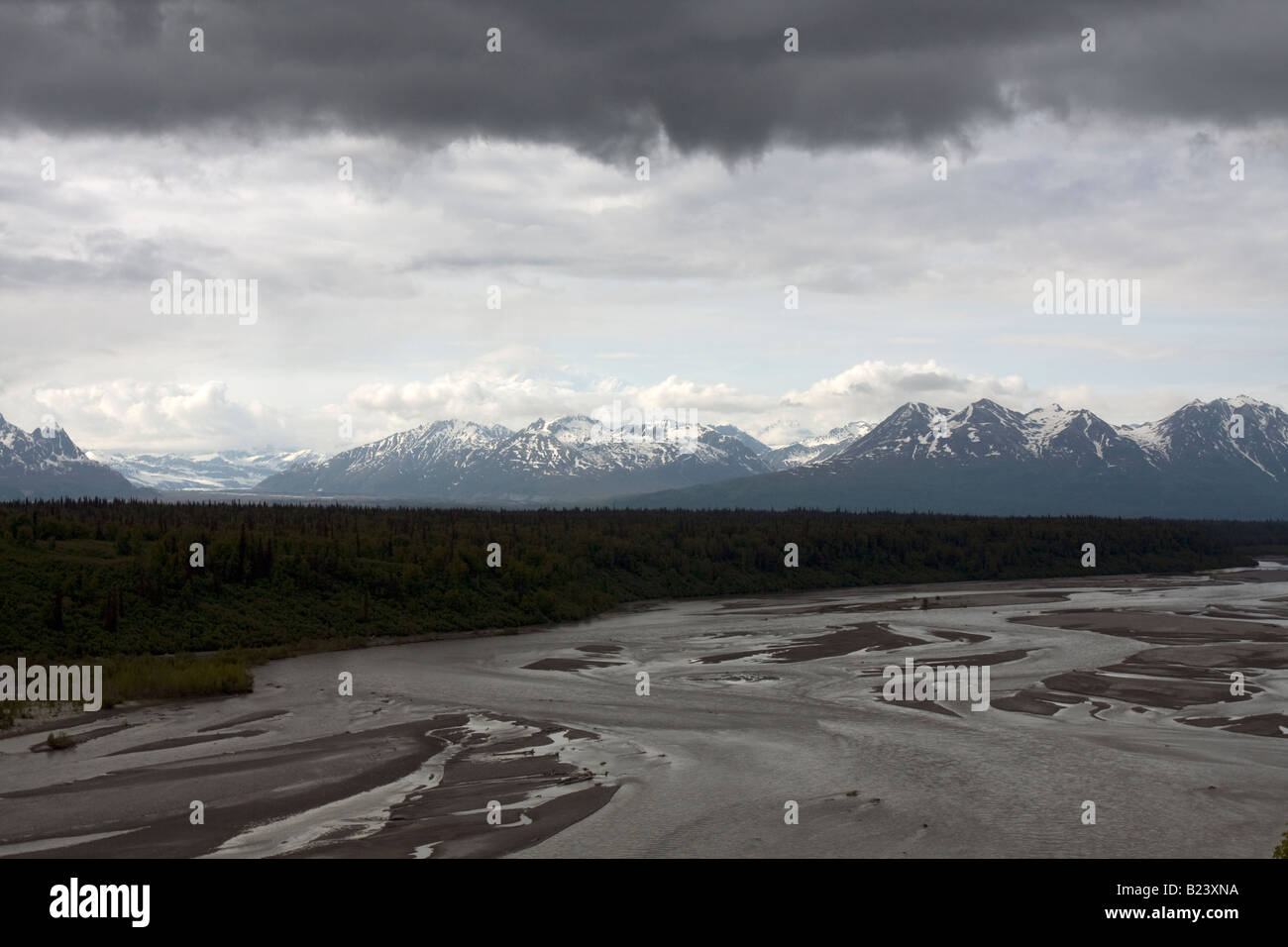 Mudflats in Cooks Inlet, Turnagain arm, Alaska Stock Photo - Alamy