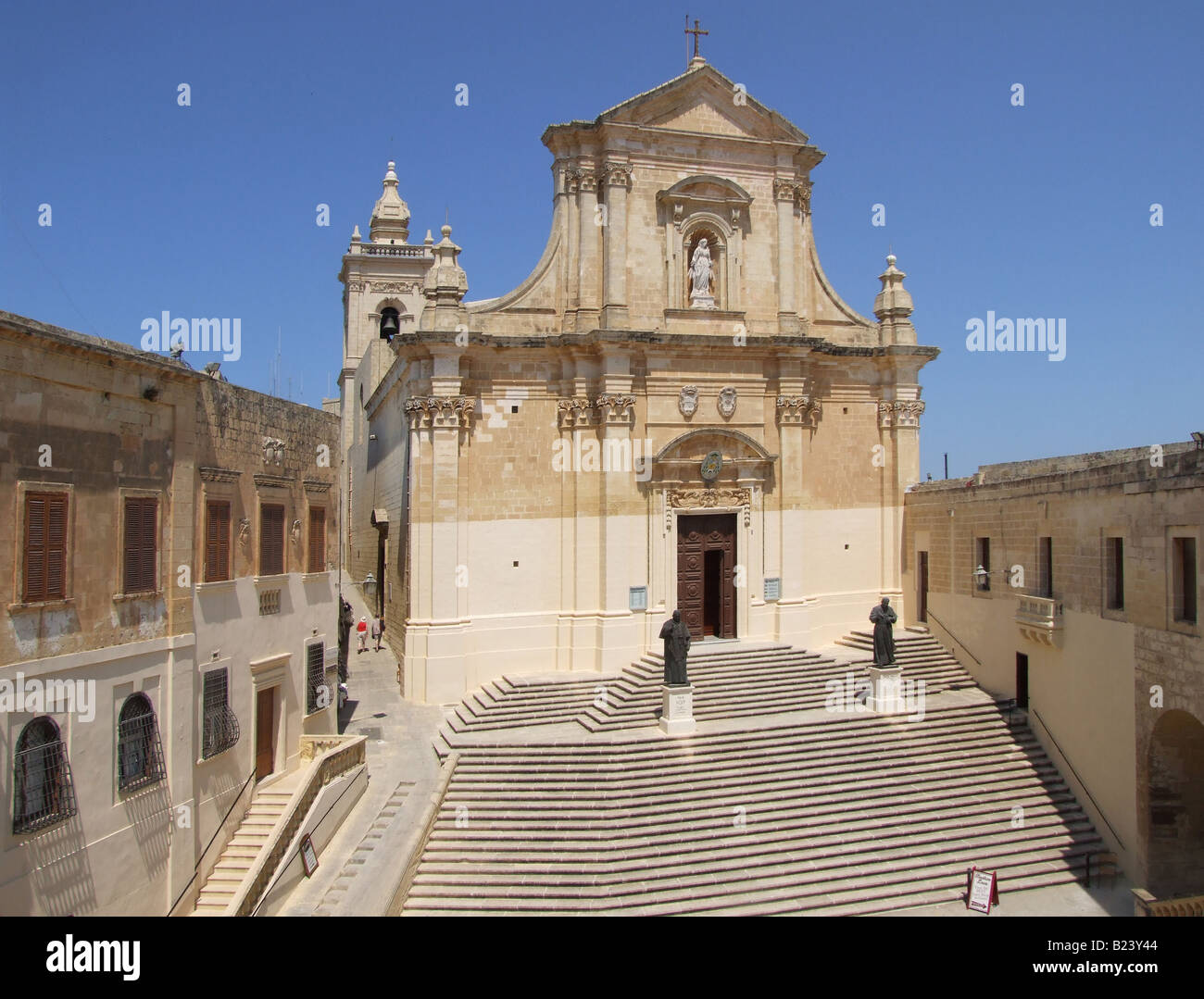 Cathedral Square, The Citadel, Victoria, Gozo, Malta Stock Photo - Alamy