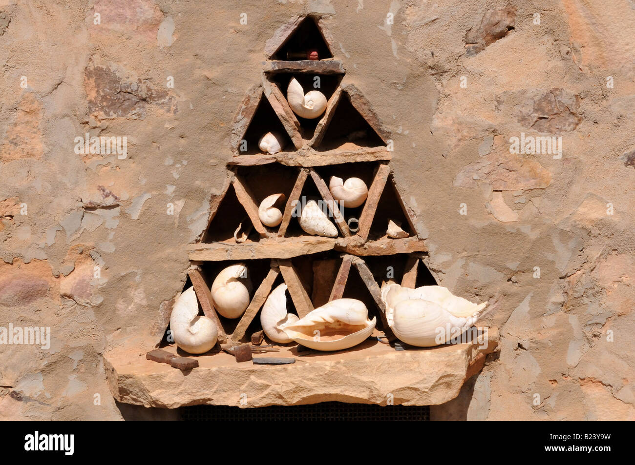 Symbolic shrine in Ouadane Western Africa Mauretania Africa Stock Photo ...