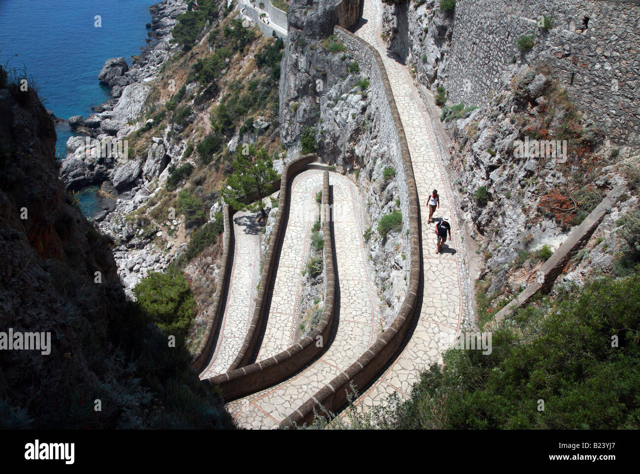 Via Krupp re-opened Capri Stock Photo - Alamy