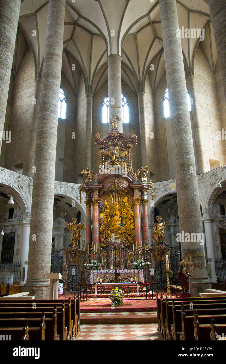 Salzburg, Austria. Franziskanerkirche (Franciscan Church) Interior ...