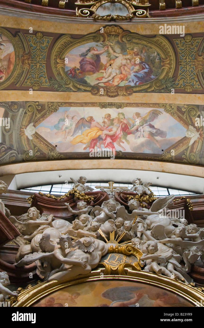 Vienna, Austria. Peterskirche (St Peter's Church: 1703-08) Baroque ...