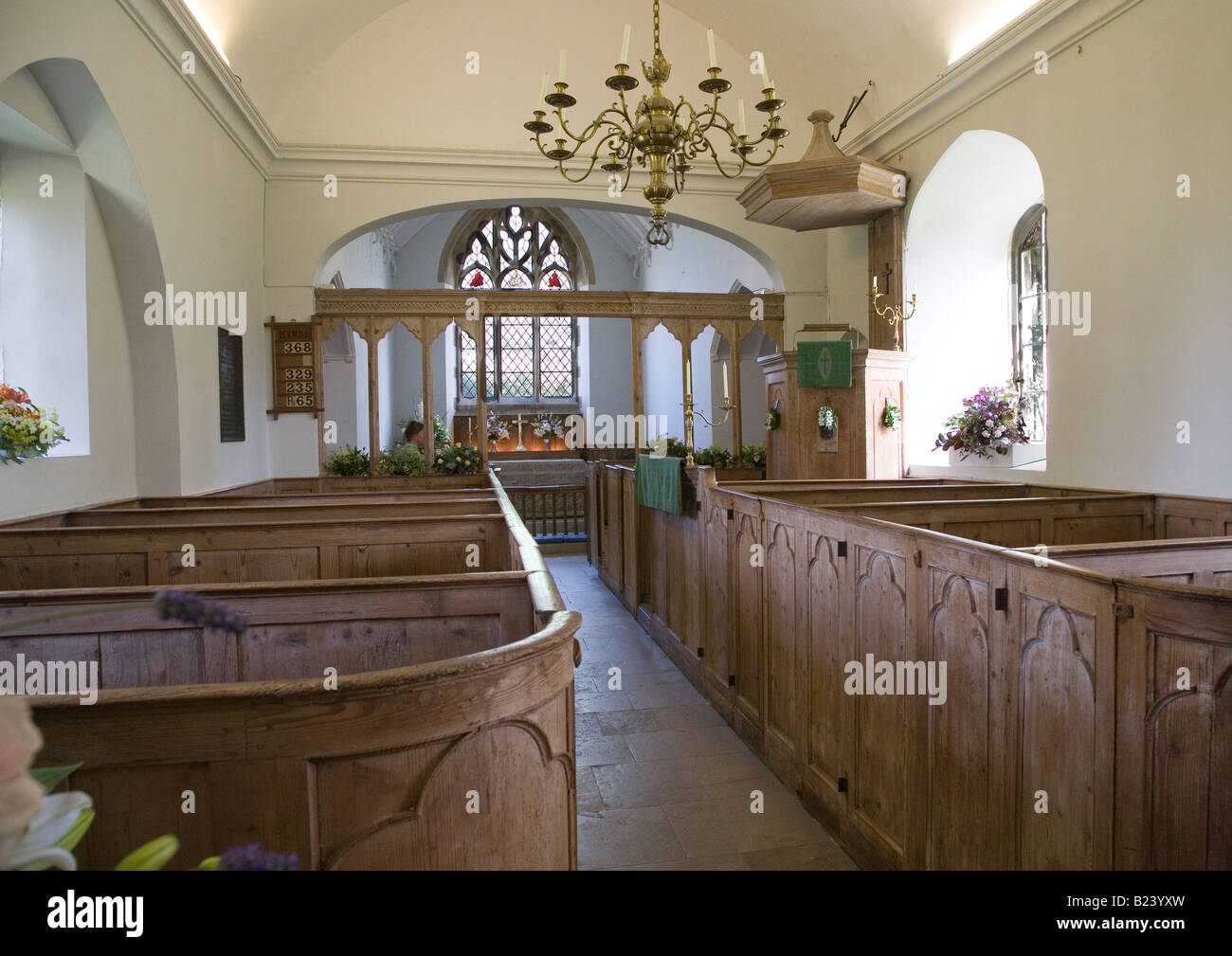 The interior of Parham church, Storrington, near Pulborough, West ...