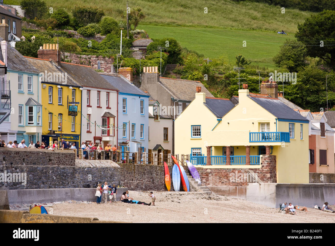 The seafront at Kingsand Cornwall UK Stock Photo - Alamy