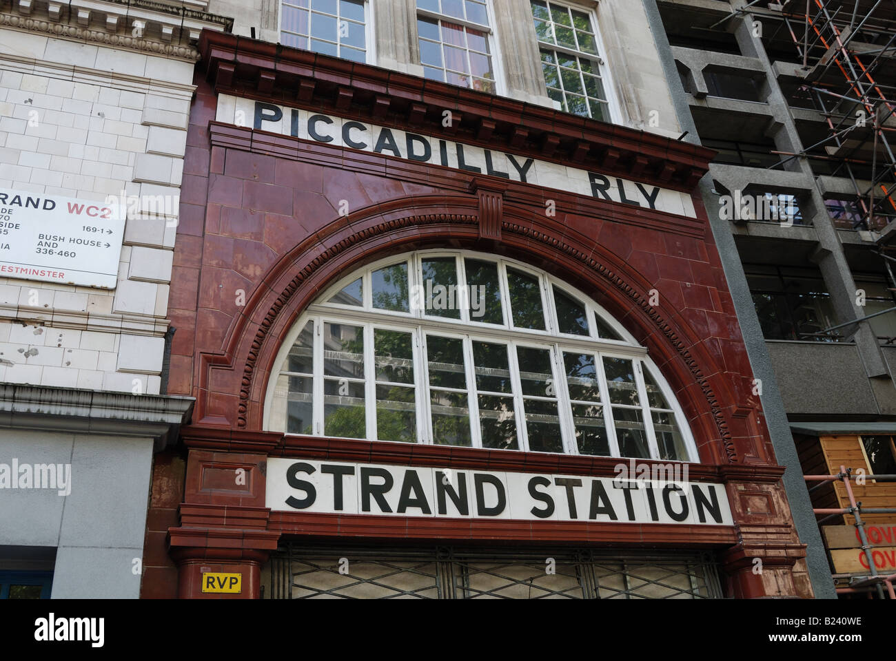 Strand underground railway station; London; Piccadilly Railway Stock ...