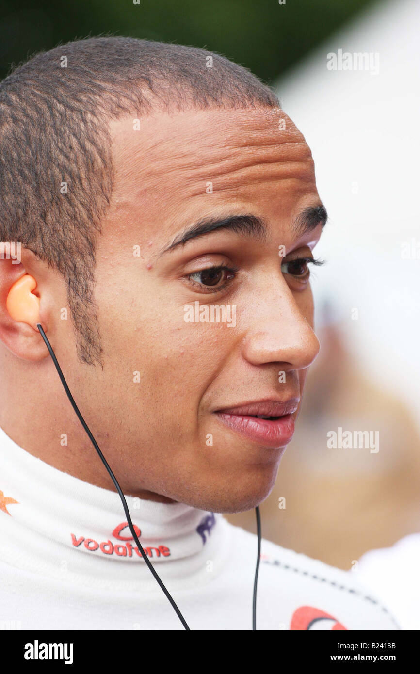LEWIS HAMILTON AT GOODWOOD Stock Photo - Alamy