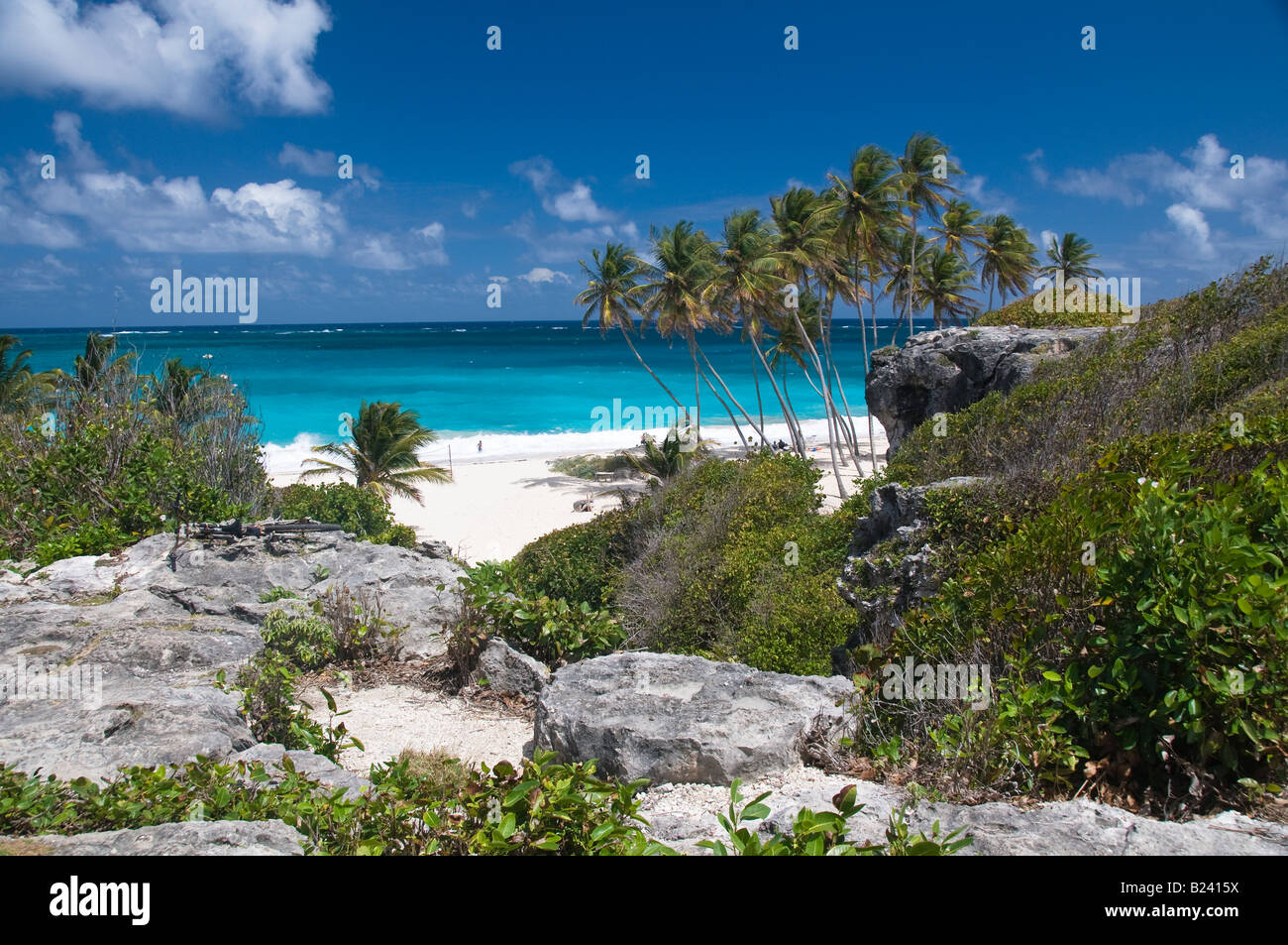 A beautiful secluded beach at Bottom Bay on the southeast coast of ...