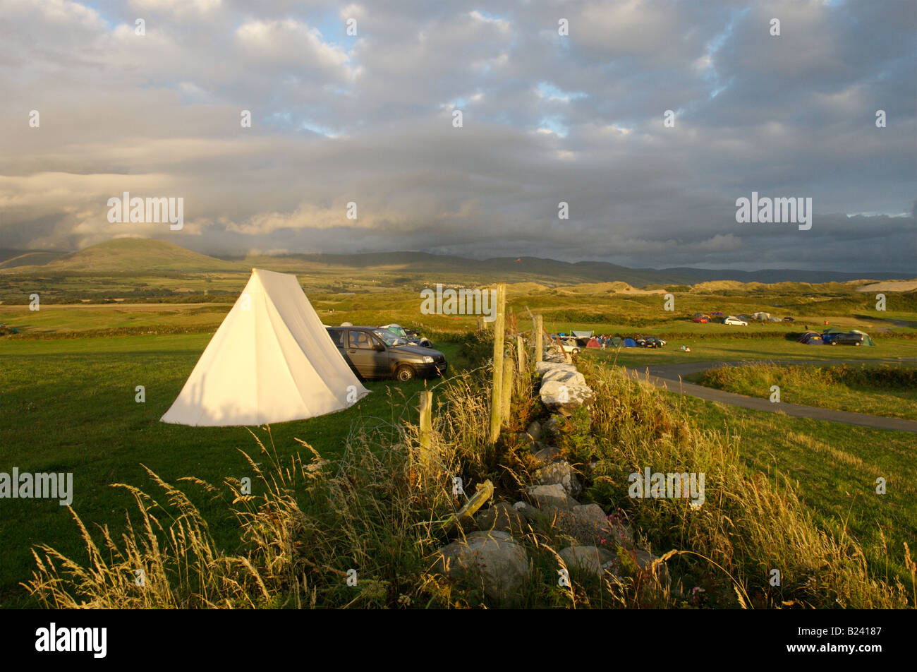 Camping at Shell Island, North Wales Stock Photo - Alamy