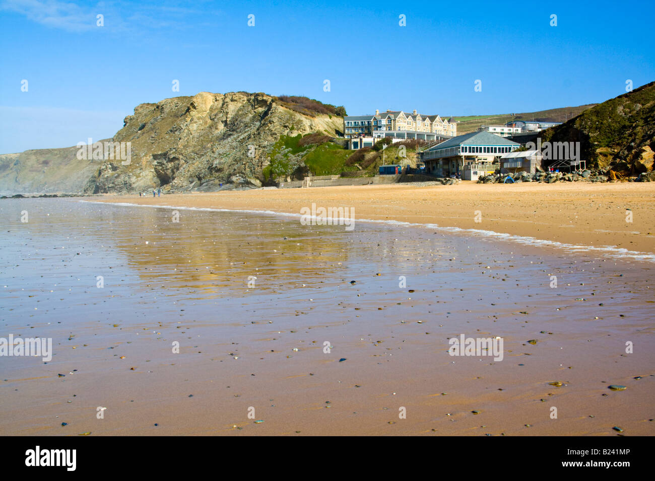 The beach at Watergate Bay near Newquay Cornwall UK Stock Photo - Alamy